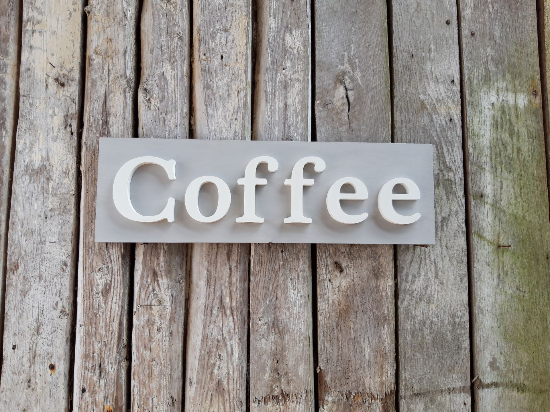 Painted Coffee Sign for Sale - Hand-Painted Wooden Signs - Trunk ...