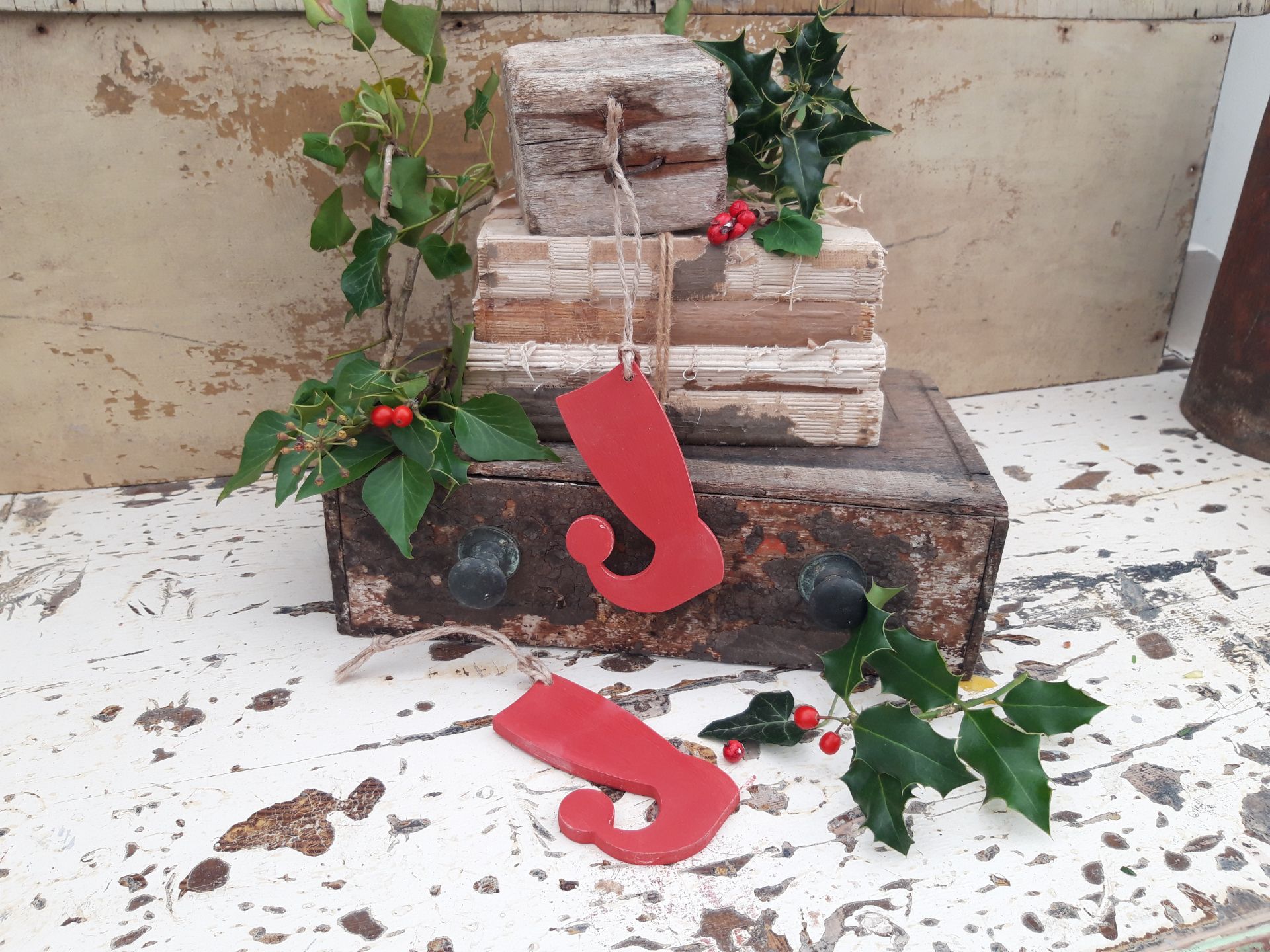 Hanging Elves Boot Decorations for Sale - Christmas Decorations And ...