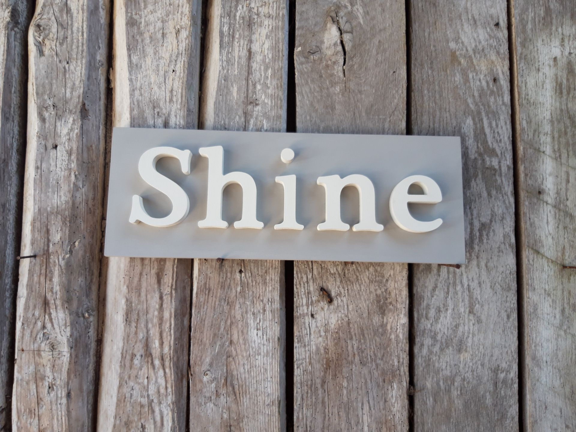 Painted Shine Sign for Sale - Hand-Painted Wooden Signs - Trunk Vintage ...