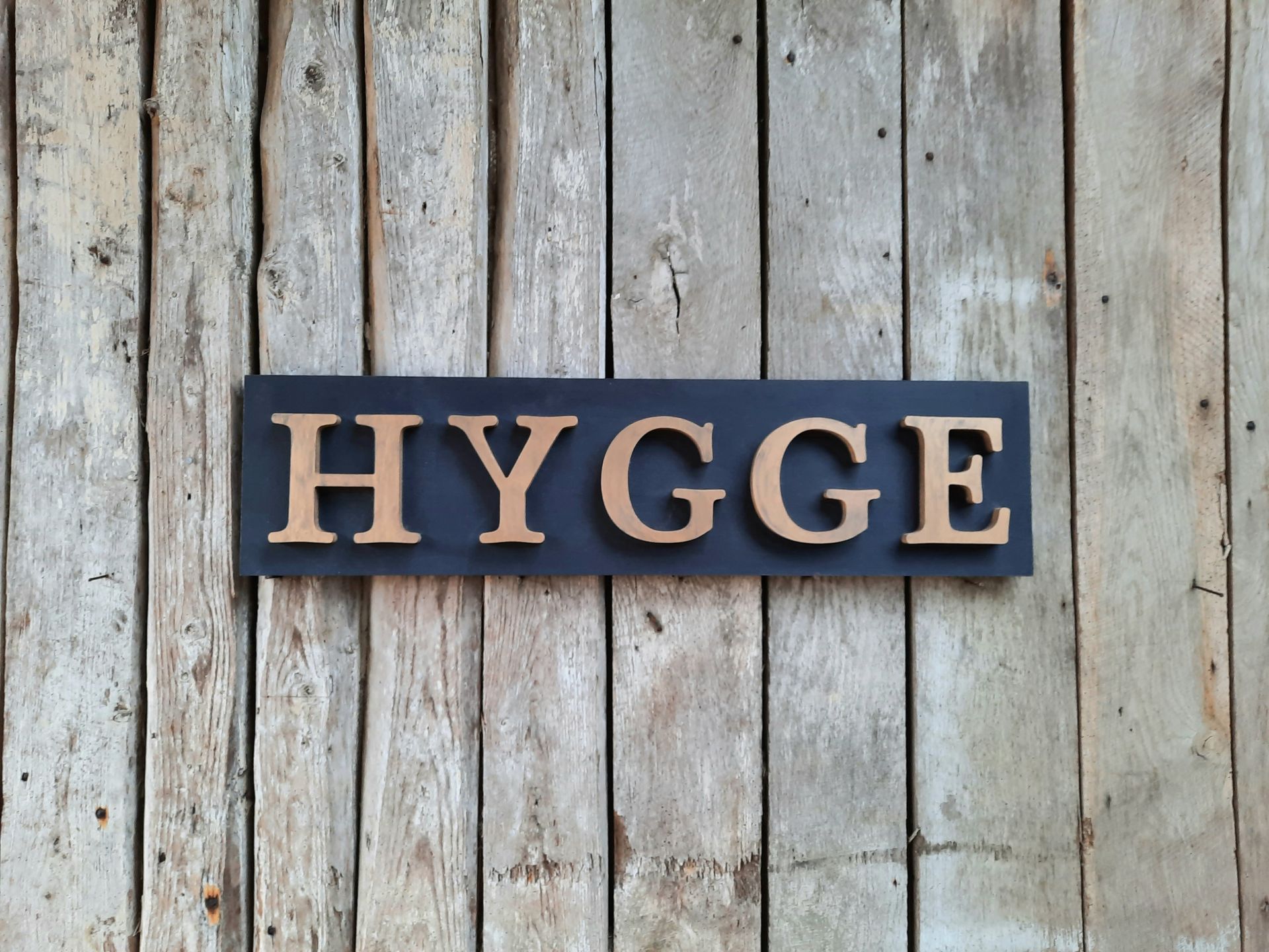 HYGGE SIGN for Sale - Hand-Painted Wooden Signs - Trunk Vintage Furniture