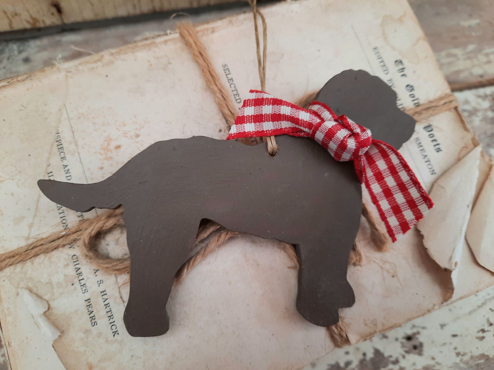 Handpainted Hanging Wooden Cockapoo Decoration for Sale - Hand-Painted ...