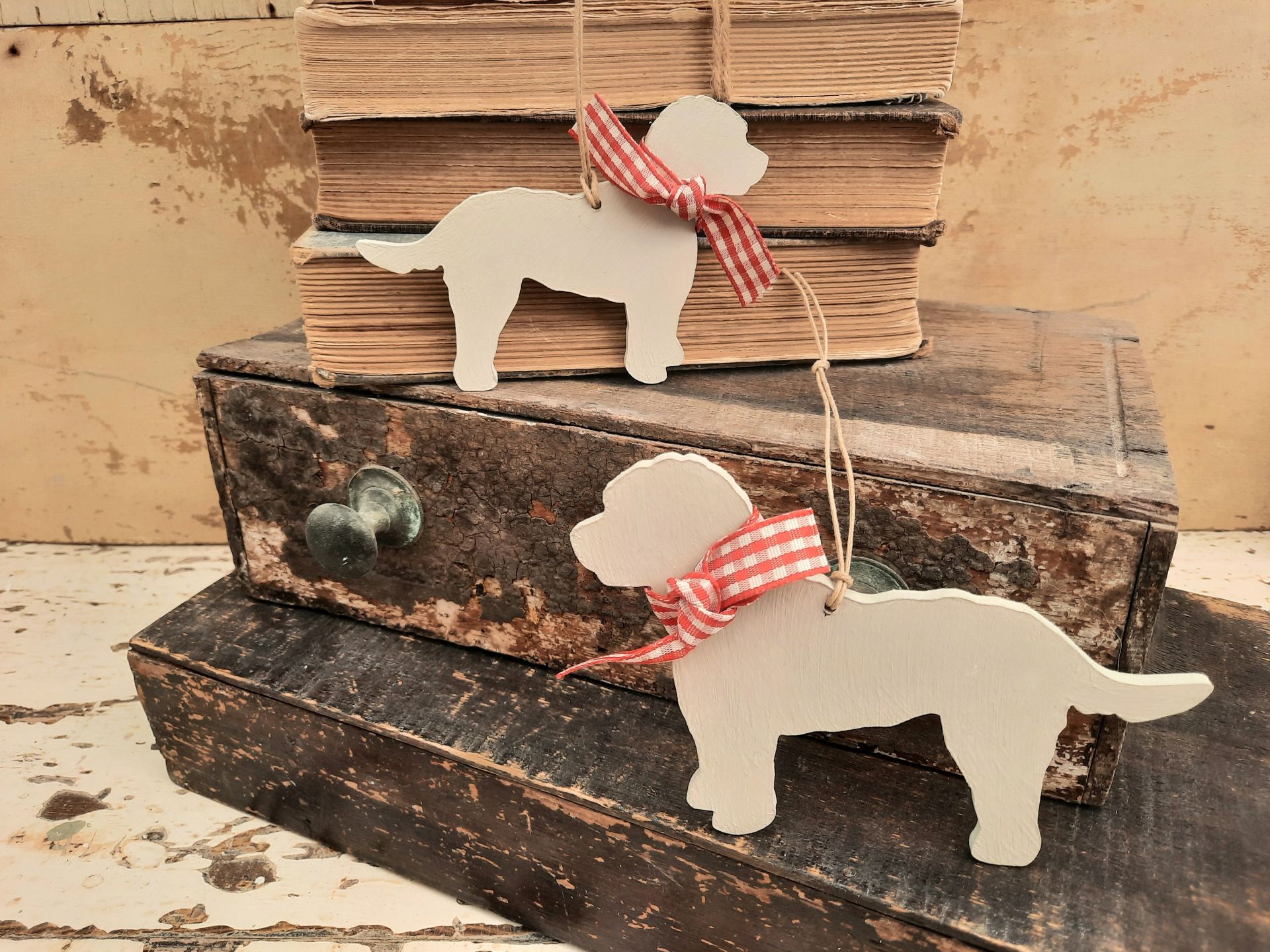 Handpainted Hanging Wooden Cockapoo Decoration for Sale - Hand-Painted ...