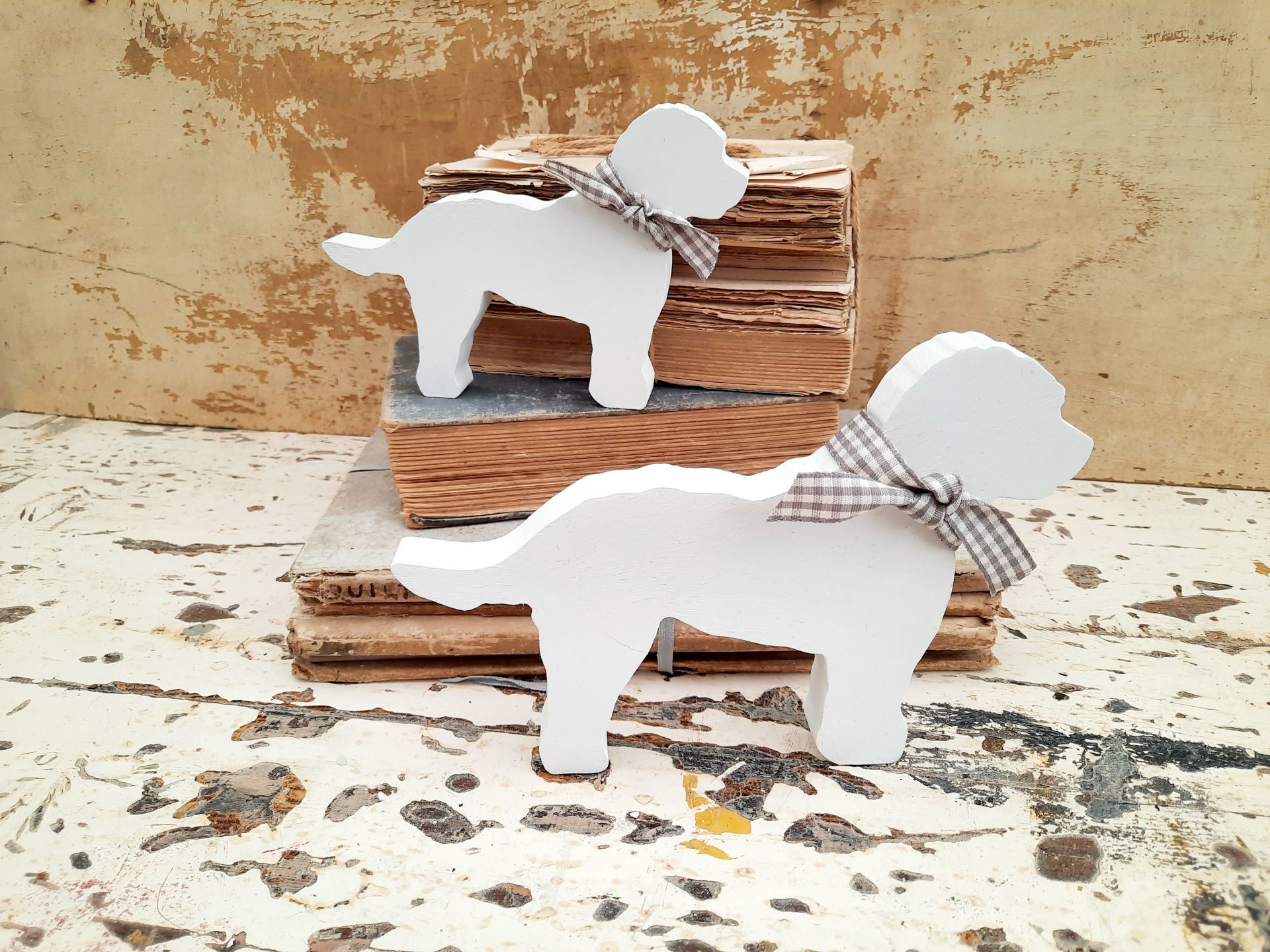 Painted Wooden Cockapoo for Sale - Hand-Painted Wooden Animals - Trunk ...