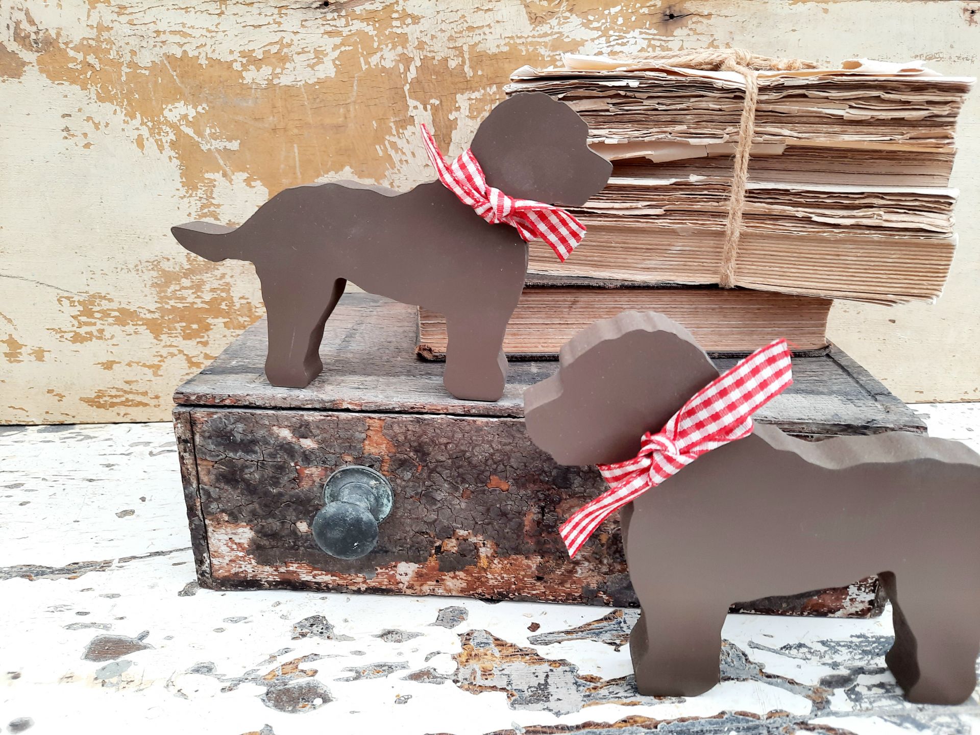 Painted Wooden Cockapoo for Sale - Hand-Painted Wooden Animals - Trunk ...