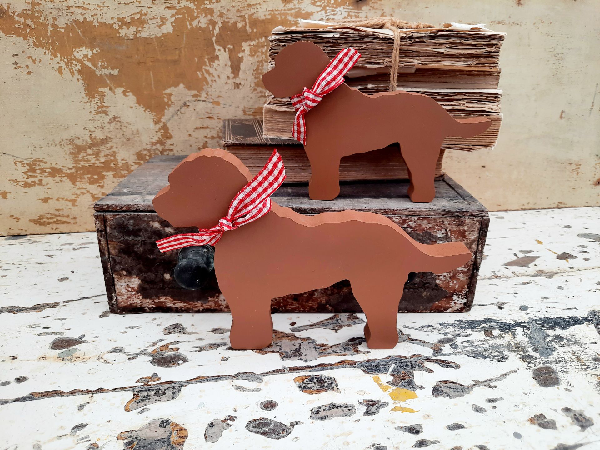 Painted Wooden Cockapoo for Sale - Hand-Painted Wooden Animals - Trunk ...