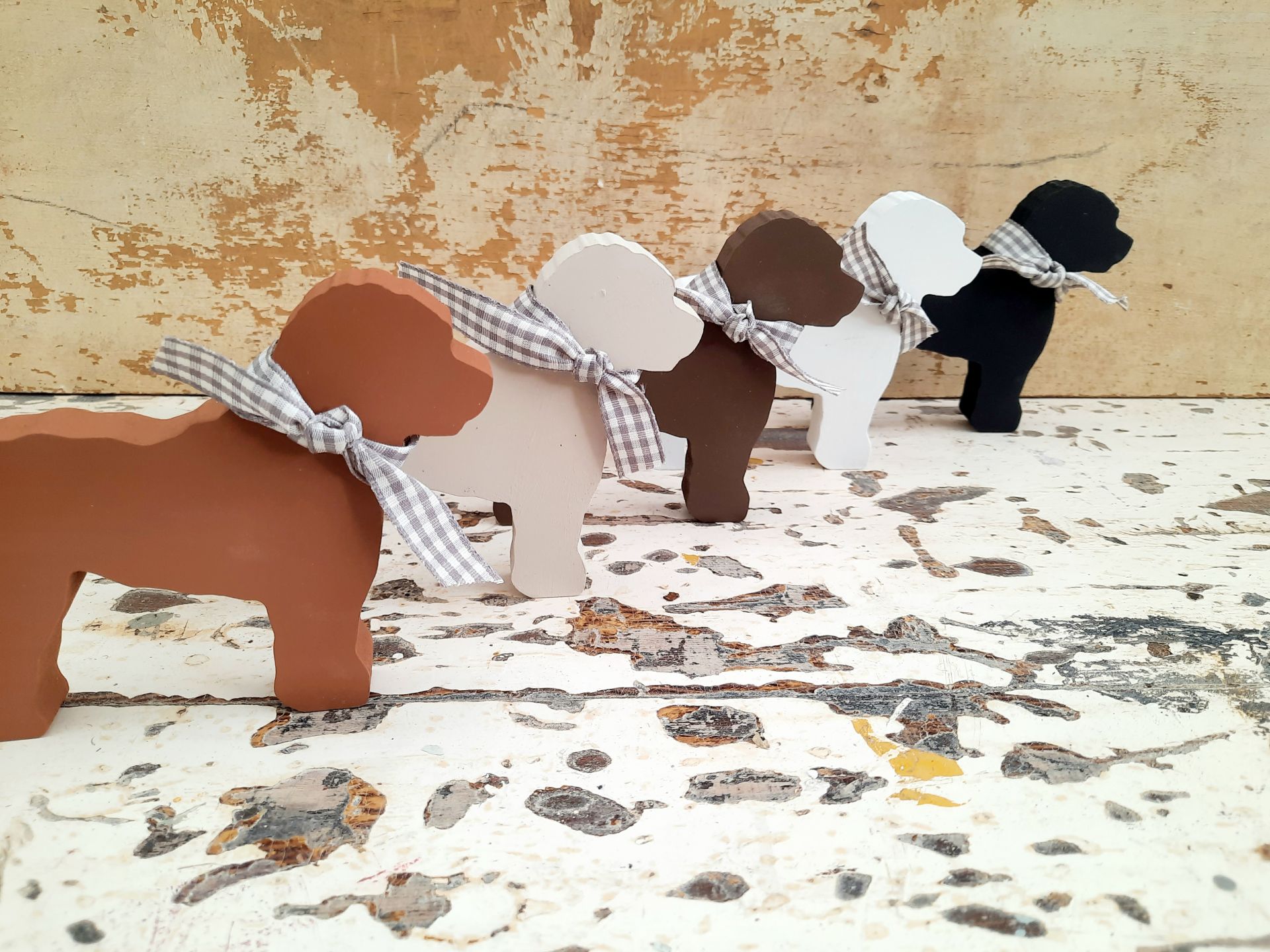 Painted Wooden Cockapoo for Sale - Hand-Painted Wooden Animals - Trunk ...