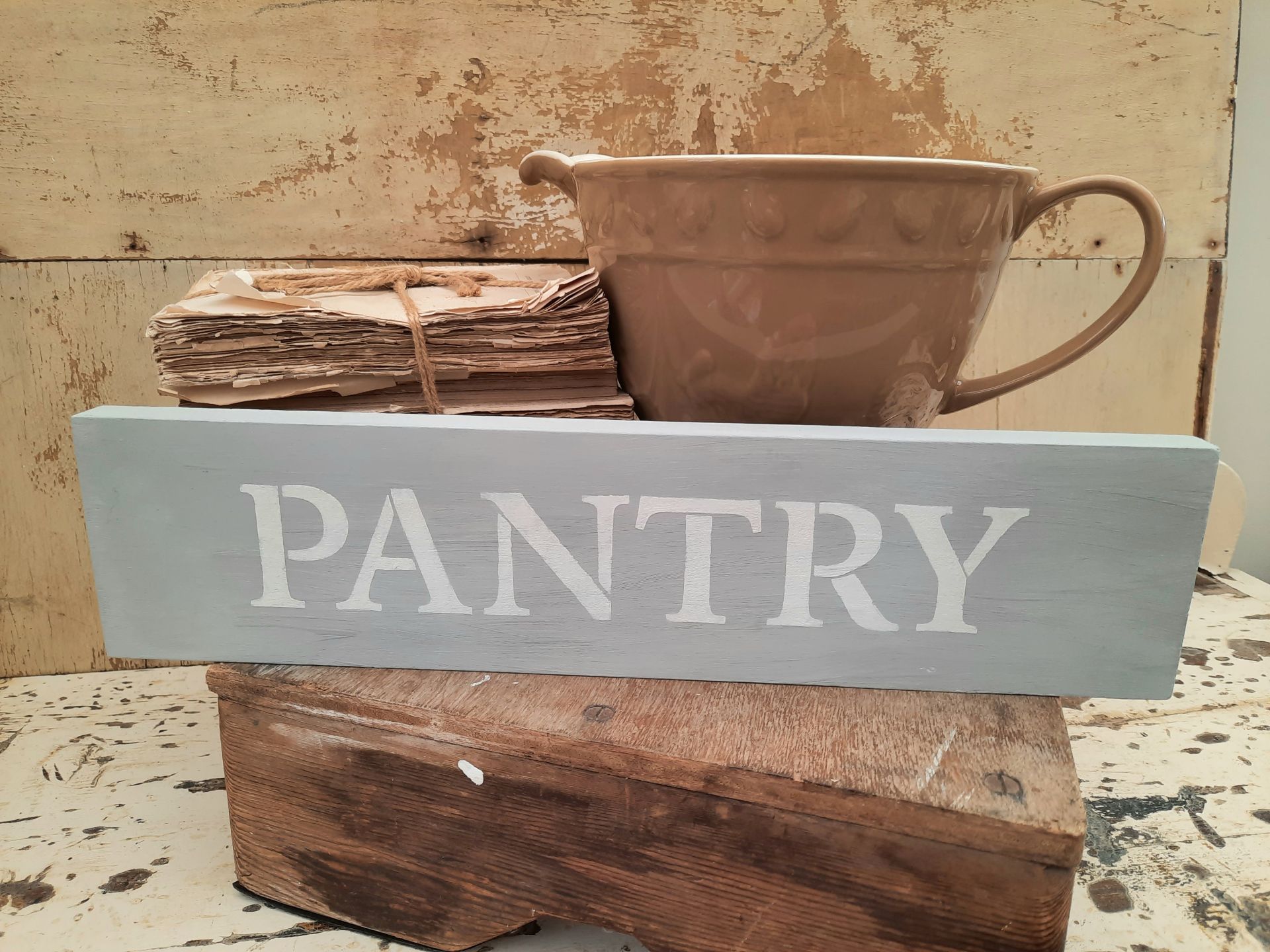 Stencilled PANTRY Sign for Sale - Hand-Painted Wooden Signs - Trunk ...