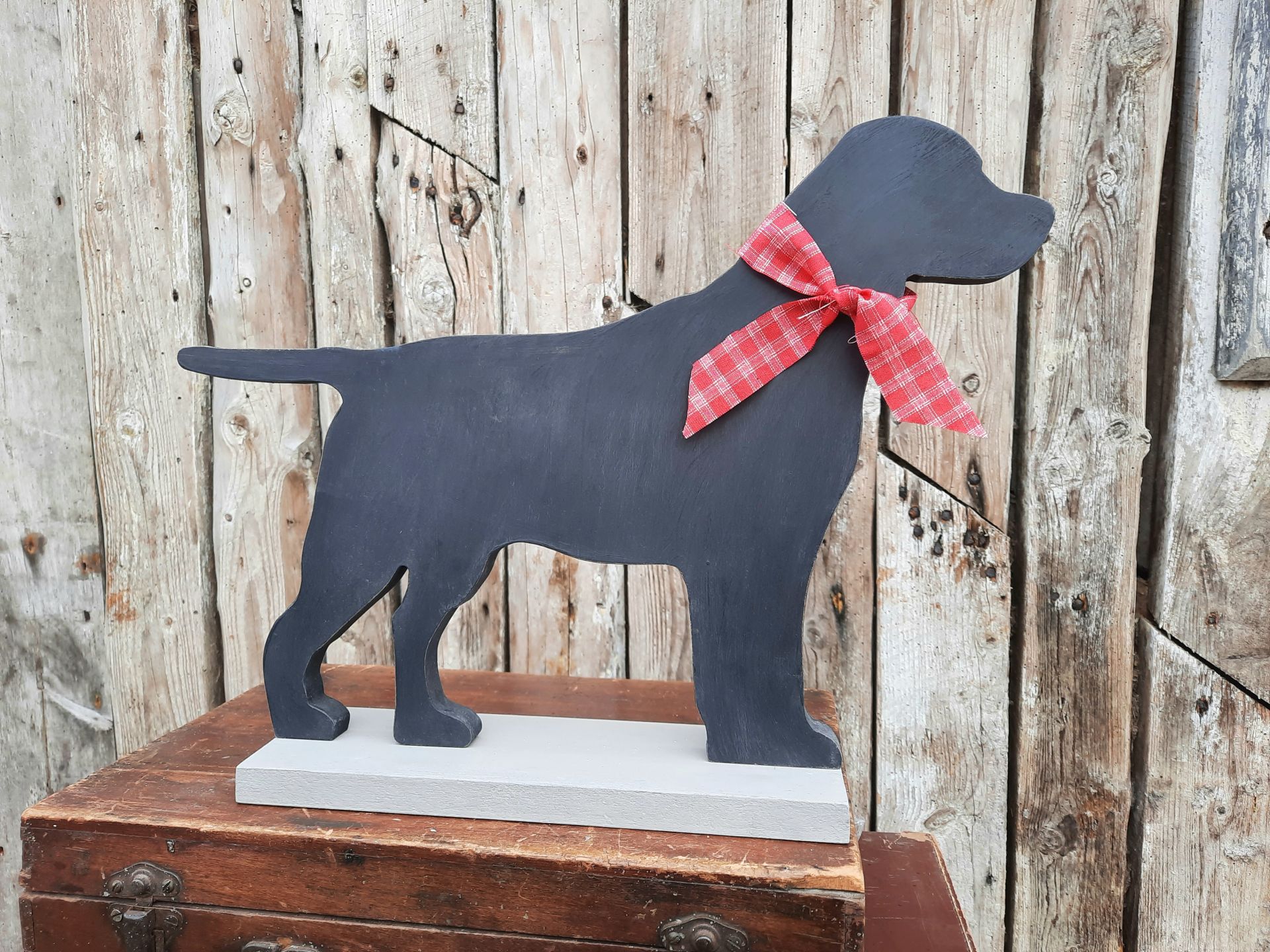 Large Painted Wooden Standing Labrador for Sale - Hand-Painted Wooden ...