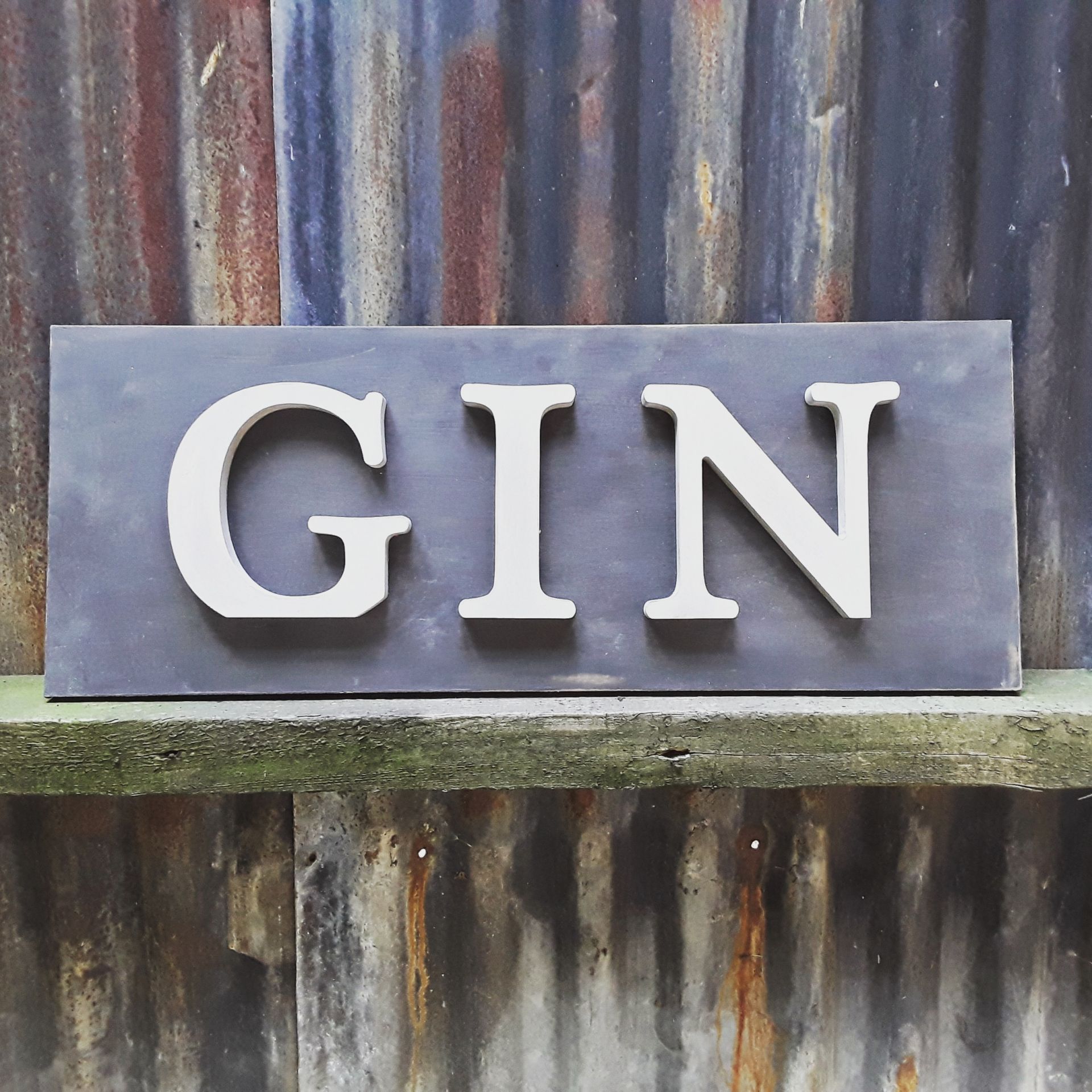 GIN Sign for Sale - Home Accessories - Trunk Vintage Furniture