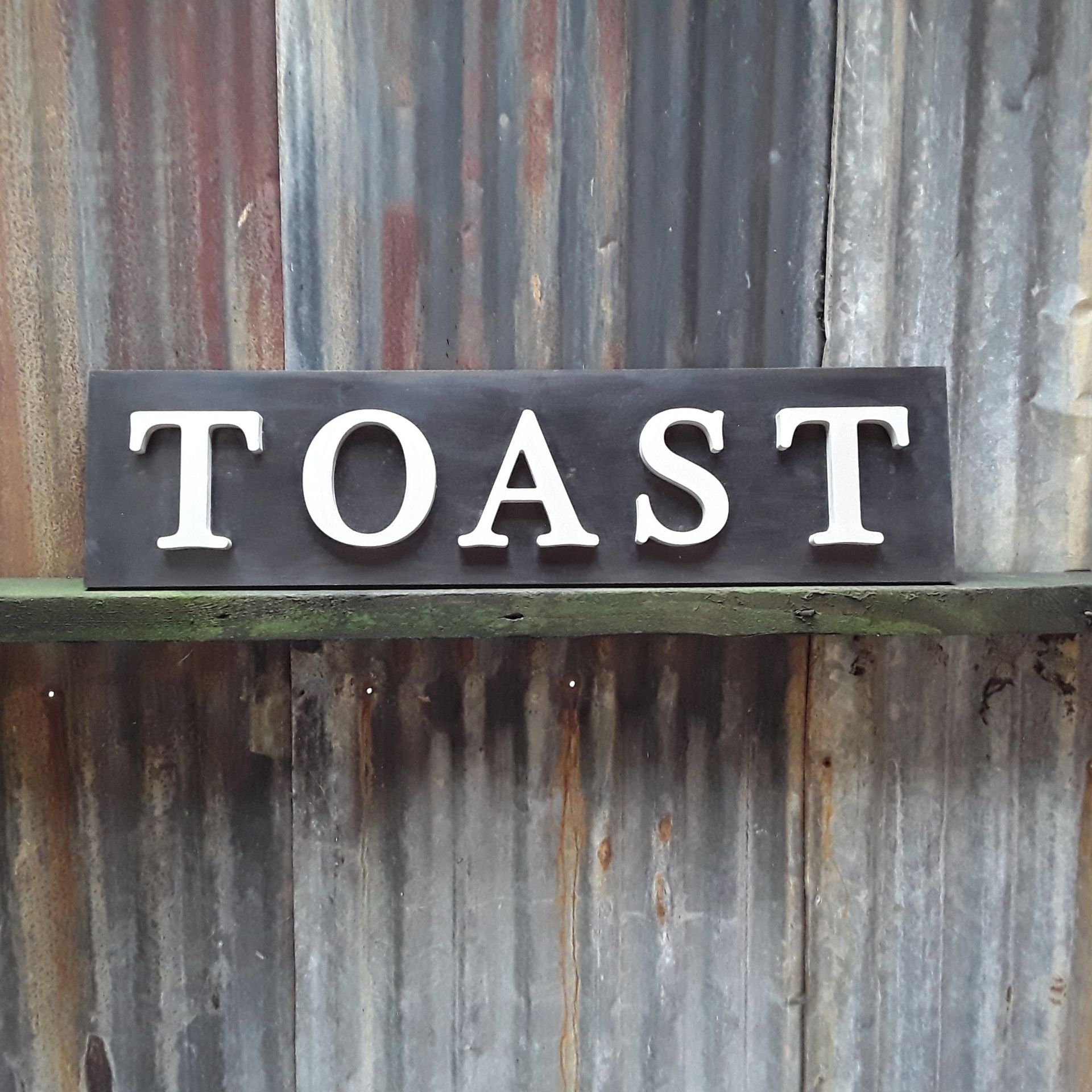 Painted Wooden TOAST Sign for Sale - Home Accessories - Trunk Vintage ...