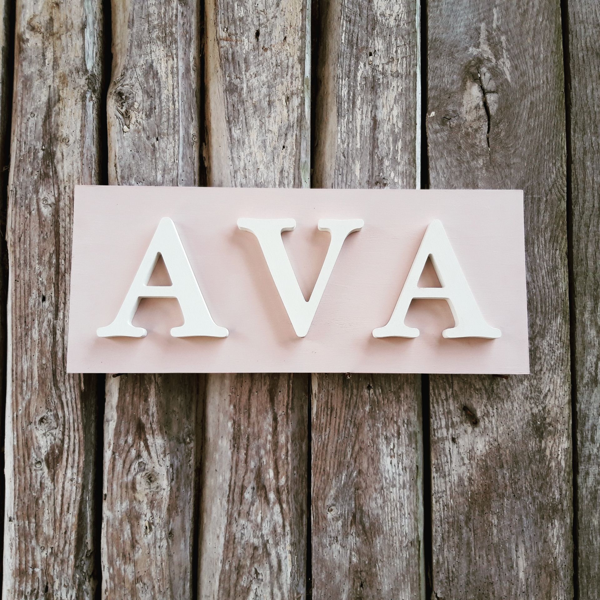 Painted AVA Sign for Sale - Hand-Painted Wooden Signs - Trunk Vintage ...