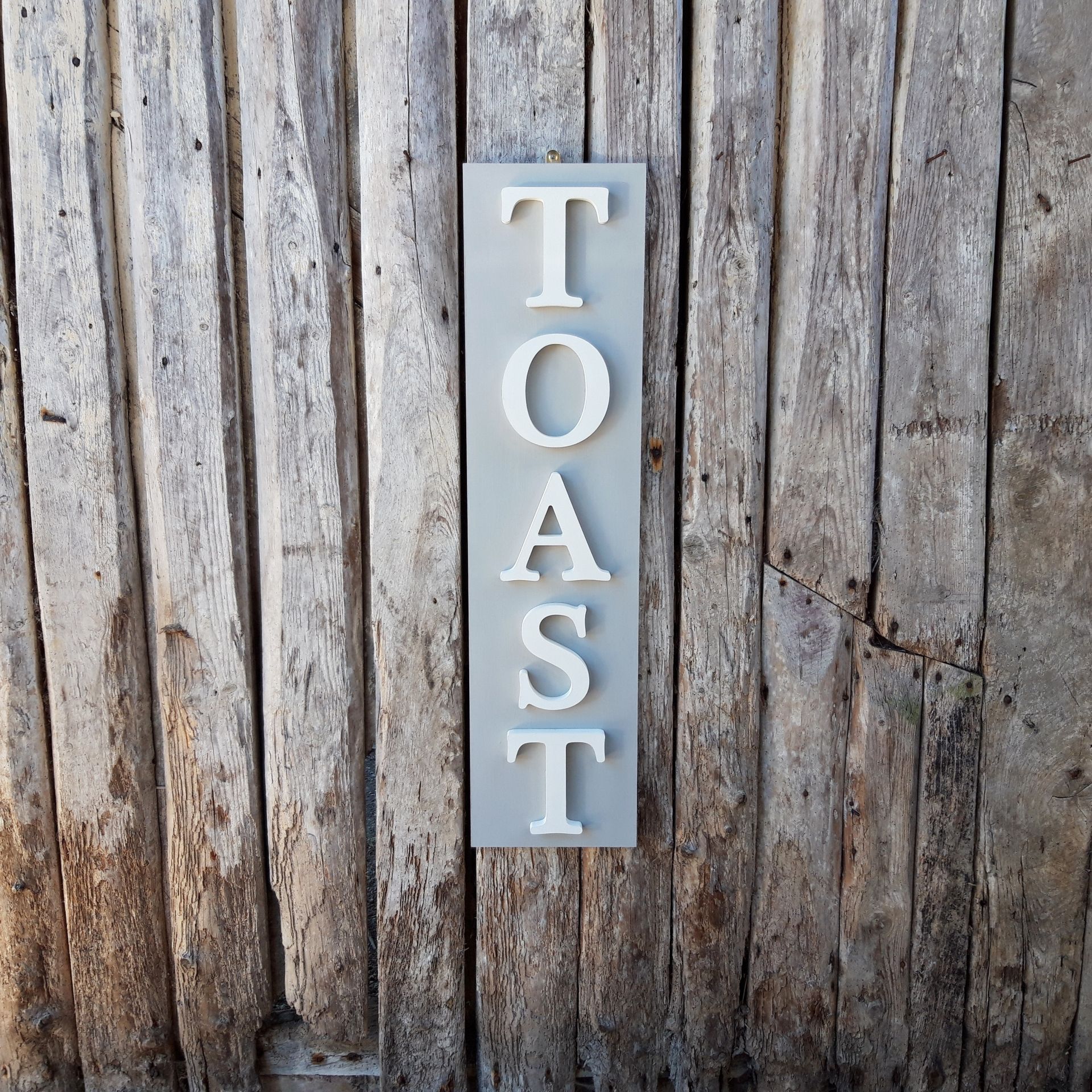 Painted Vertical TOAST Sign for Sale - Hand-Painted Wooden Signs ...
